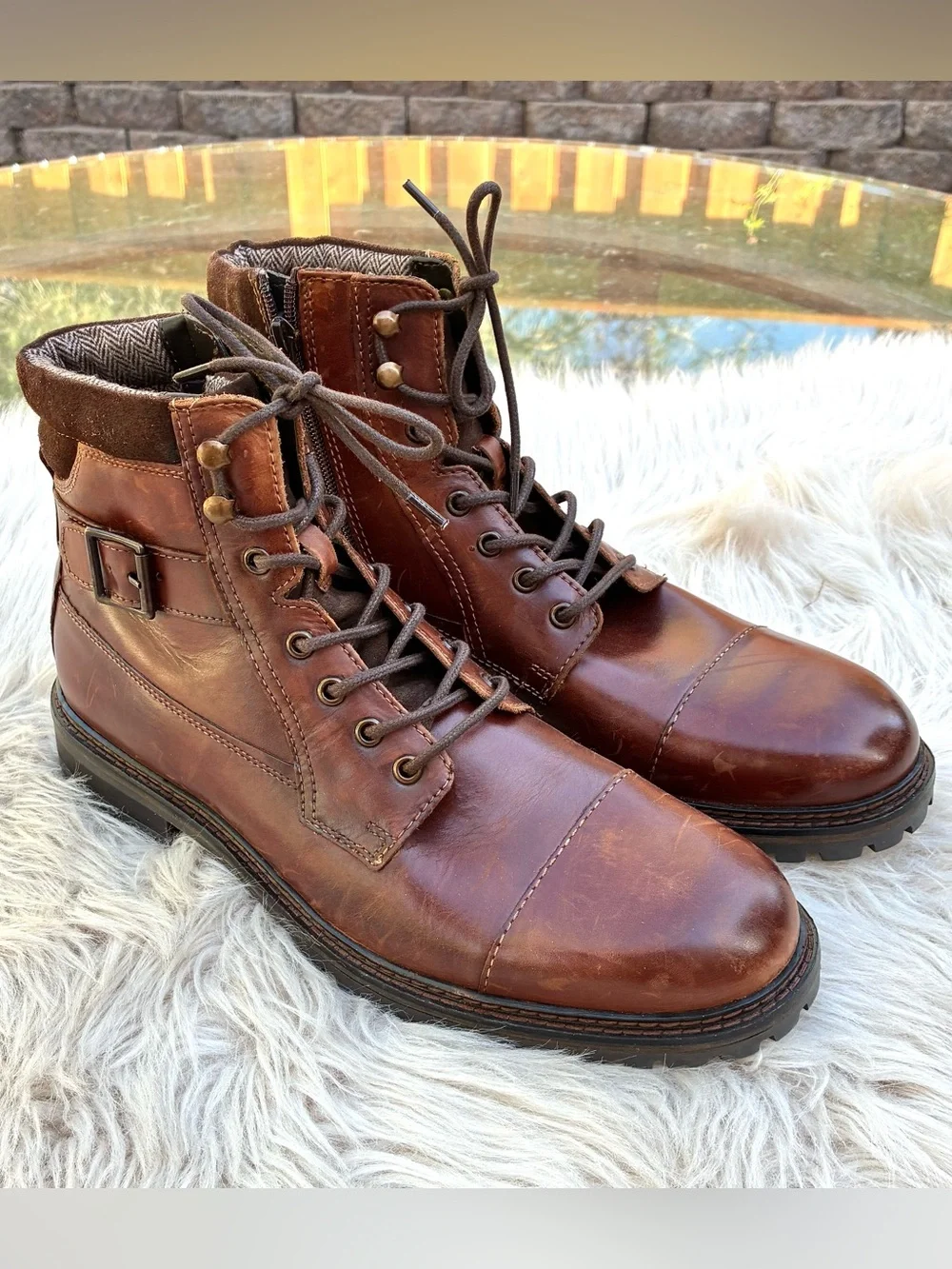 Steve Madden | Shoes | Steve Madden Brown Leather Boots Sz 2 | Poshmark